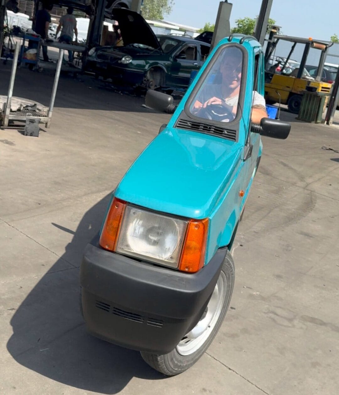 World’s Narrowest Fiat Panda Becomes Functional Single-Seater EV ...